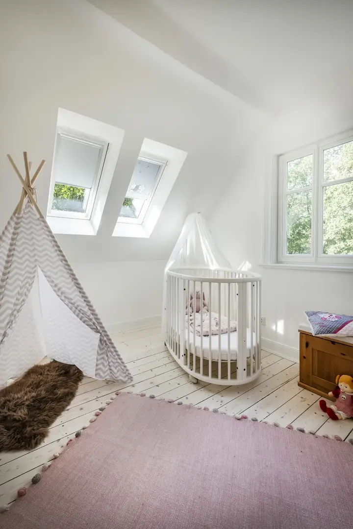 Babyzimmer Mit Dachschrge