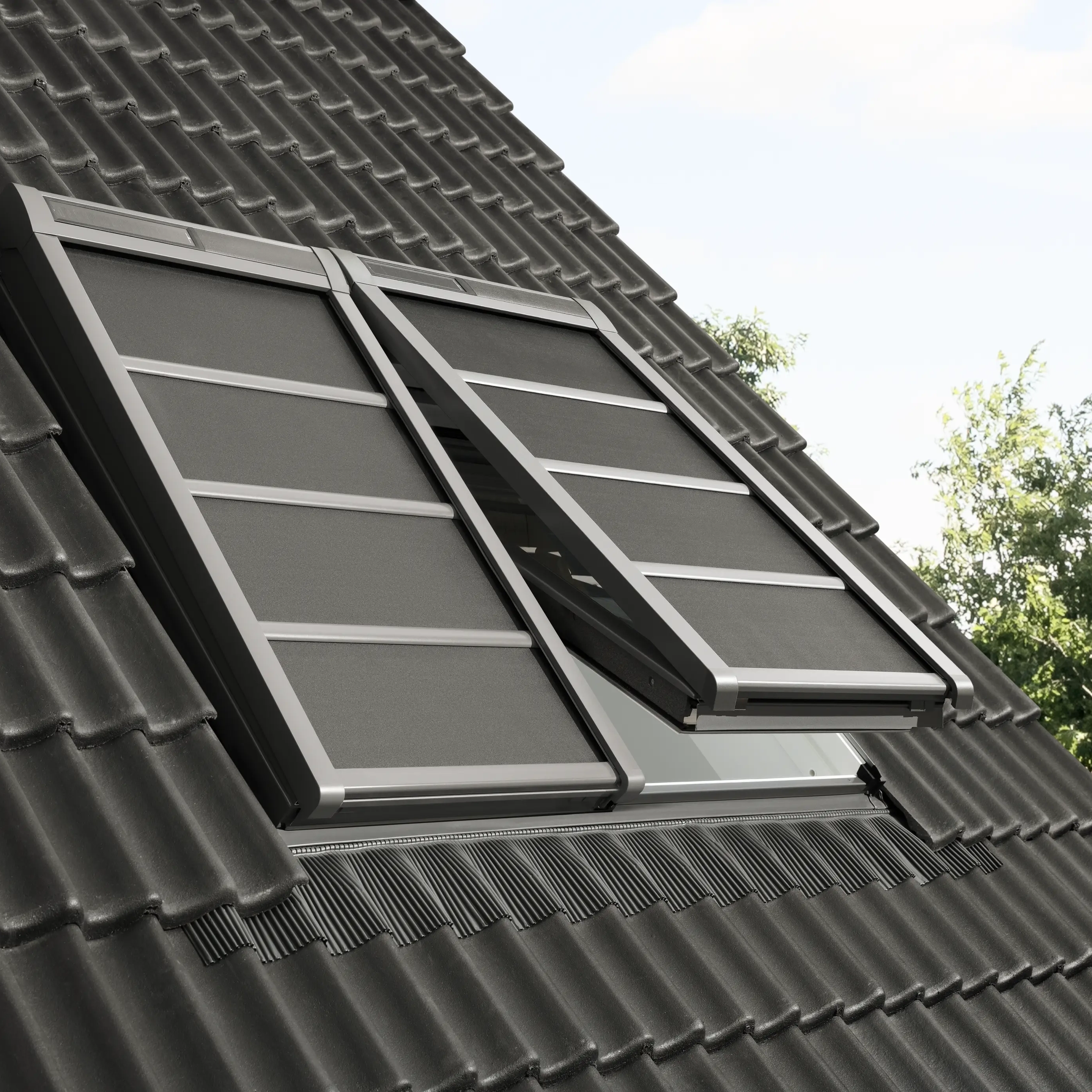 Sloped roof windows - 2in1roof window - Two windows, one frame